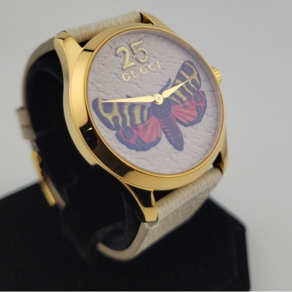 Gucci White Butterfly Watch - Gem